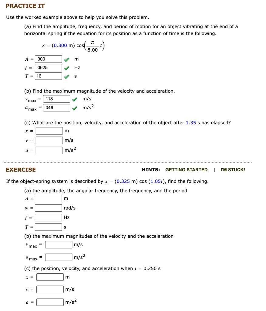 SOLVED: Practice It Use the worked example above to help you solve this problem. (a) Find the ...
