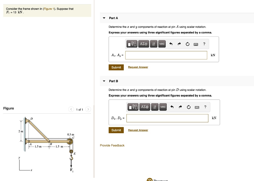 SOLVED: please answer fully and correctly Consider the frame shown in (Figure 1).Suppose that F ...