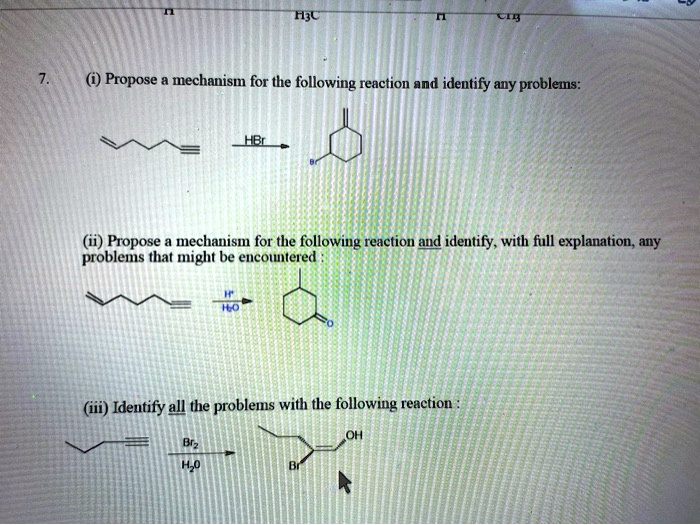 SOLVED:Propose mechanism for the following reaction and identify any problems: Propose mechanism ...