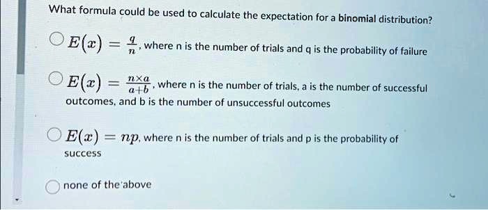 Solved Texts What Formula Could Be Used To Calculate The Expectation