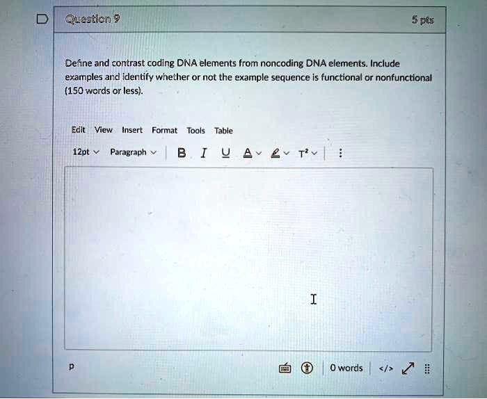 SOLVED:Questiem#N#PE#N#Cefine and contrast coding DNA elements from ...