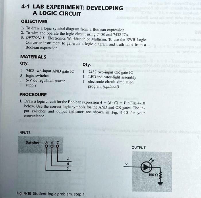 Solved Please Create This Logic Circuit In Multisim Using Materials Listed Include The Input