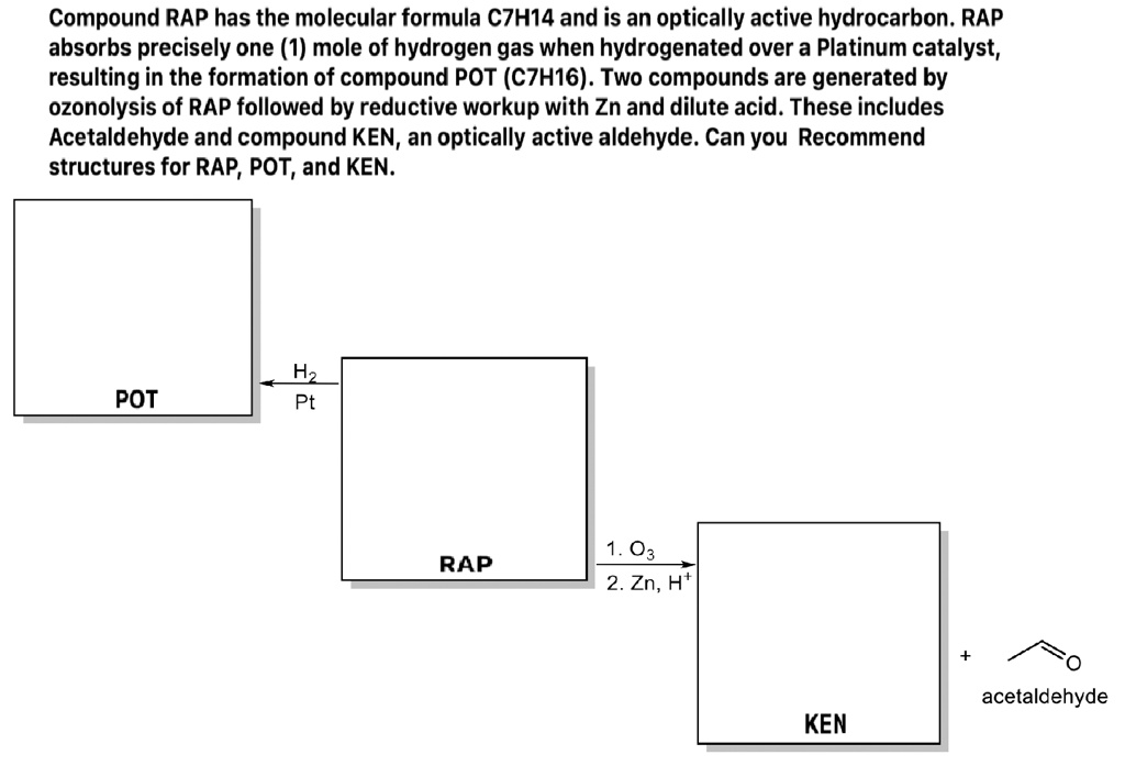 Compound RAP has the molecular formula C7H14 and is an optically active ...