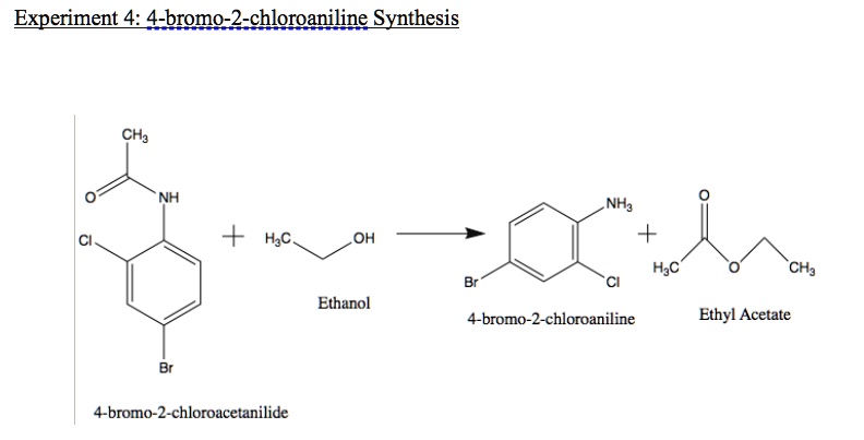 Experiment 4: 4-bromo-2-chloroaniline...