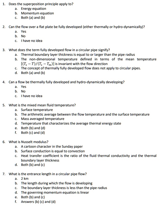 SOLVED: 1. Does the superposition principle apply to? a. Energy ...