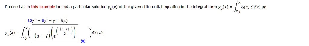 proceed as in this example to find particular solution ypx of the given differential equation in ...