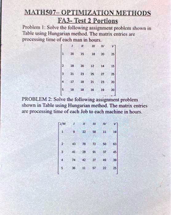 SOLVED: MATH507-OPTIMIZATION METHODS FA3-Test2 Portions Problem i ...
