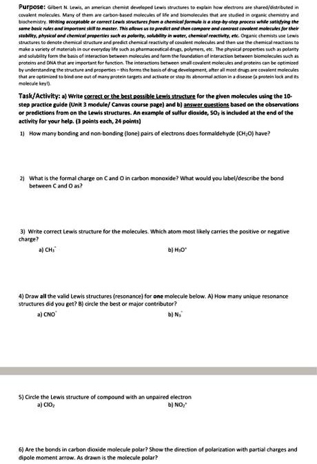 Purpose: Gilbert N. Lewis, an american chemist developed Lewis ...