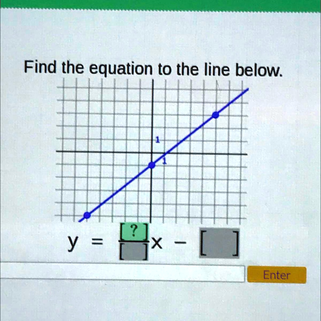 SOLVED: 'find the equation to the line below acellus y= HELPPP Find the equation t0 the line ...