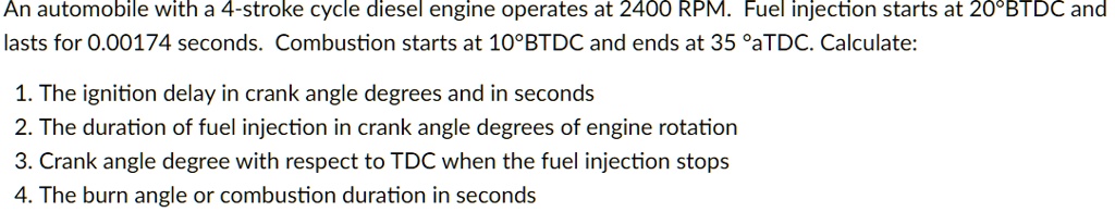 SOLVED: The combustion lasts for 0.00174 seconds. Combustion starts at ...