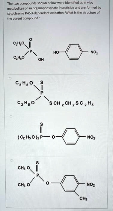 SOLVED: The two compounds shown below were identified as in vivo ...