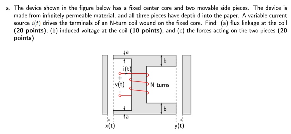 [GET ANSWER] a. The device shown in the figure below has a fixed center ...