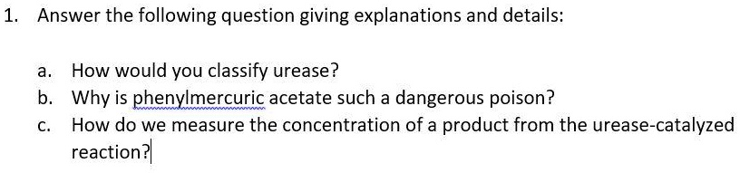 SOLVED: Answer the following question giving explanations and details ...