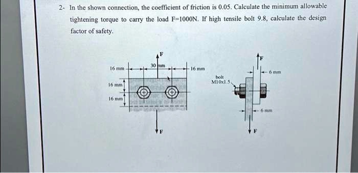 SOLVED: 2- In the shown connection, the coefficient of friction is 0.05 ...