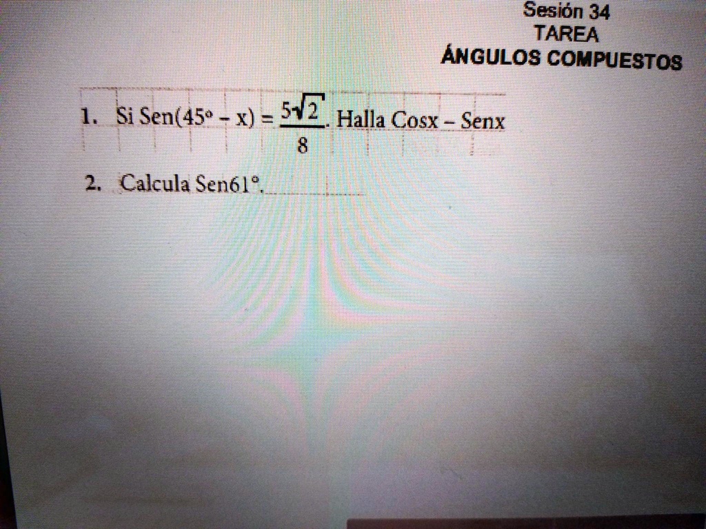 SOLVED: Daré puntos extras, agradecería mucho su ayuda. Sesión 34 TAREA ...