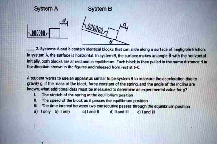 system a system b 14 qqrlll 2 systems a and 0 contain identical blocks that can slide along ...