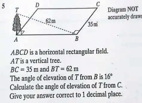 SOLVED: Diagram NOT accurately draw 35m 62m ABCD is a horizontal ...