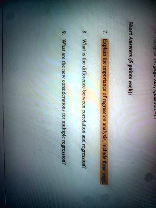 14, page 329, Question #17 Short Answers (5 points each): 7. Explain the importance of ...