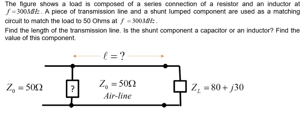 The figure shows a load composed of a series connection of a resistor ...