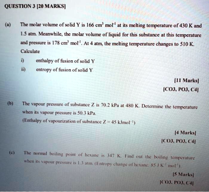 SOLVED: Text: Thermodynamics ...Please help me answer question 3 (a ... SOLVED: Text: Thermodynamics ...Please help me answer question 3 (a ...