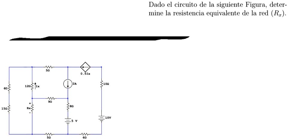 SOLVED: Dado el circuito de la siguiente Figura, determine la ... SOLVED: Dado el circuito de la siguiente Figura, determine la ...