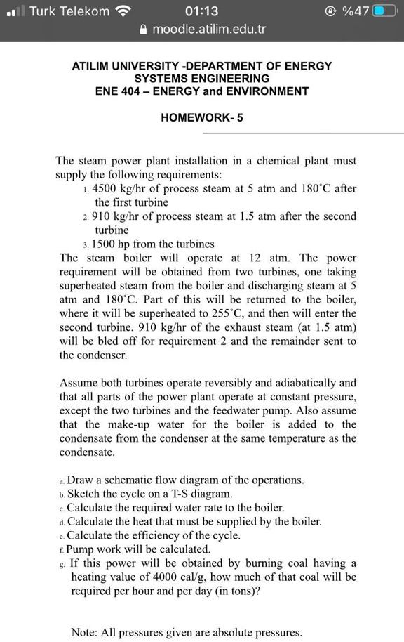 ATILIM UNIVERSITY -DEPARTMENT OF ENERGY SYSTEMS ENGINEERING ENE 404 – ENERGY and ENVIRONMENT ...