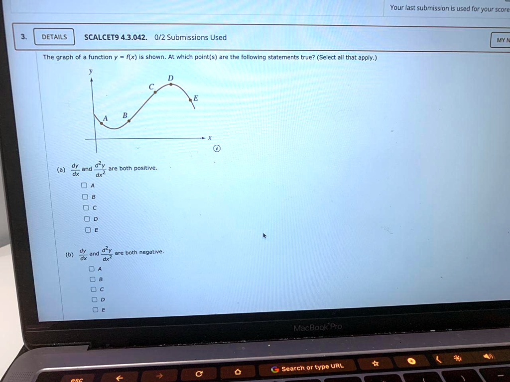 your last submission is used for your score details scalcet9 43042 02 submissions used the graph ...