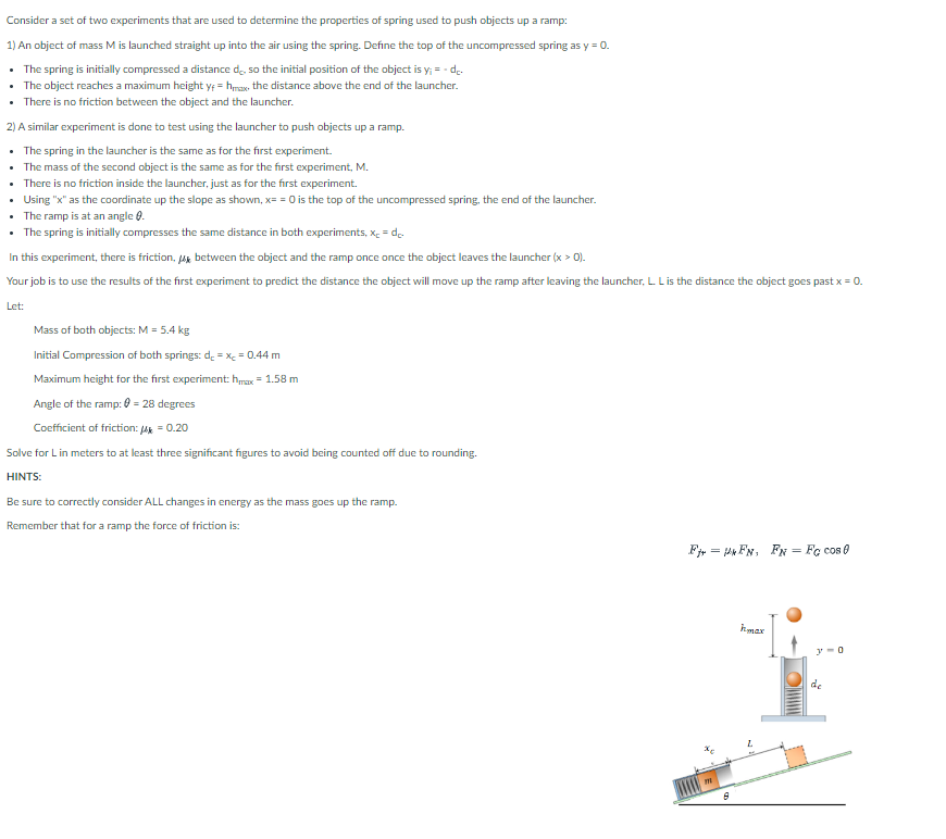 Consider a set of two experiments that are used to determine the ...