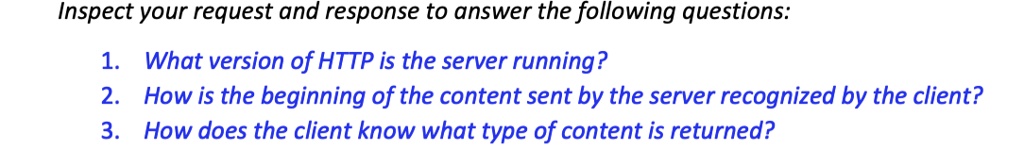 SOLVED: WireShark HTTP Lab Inspect your request and response to answer ...