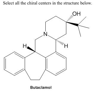 SOLVED: Select all the chiral centers in the structure below. sOH ...