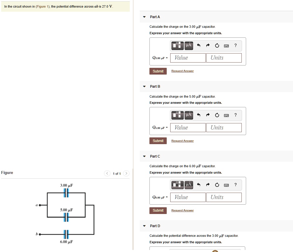 in the circuit shown figure 1 the potential difference across ab is 270 ...