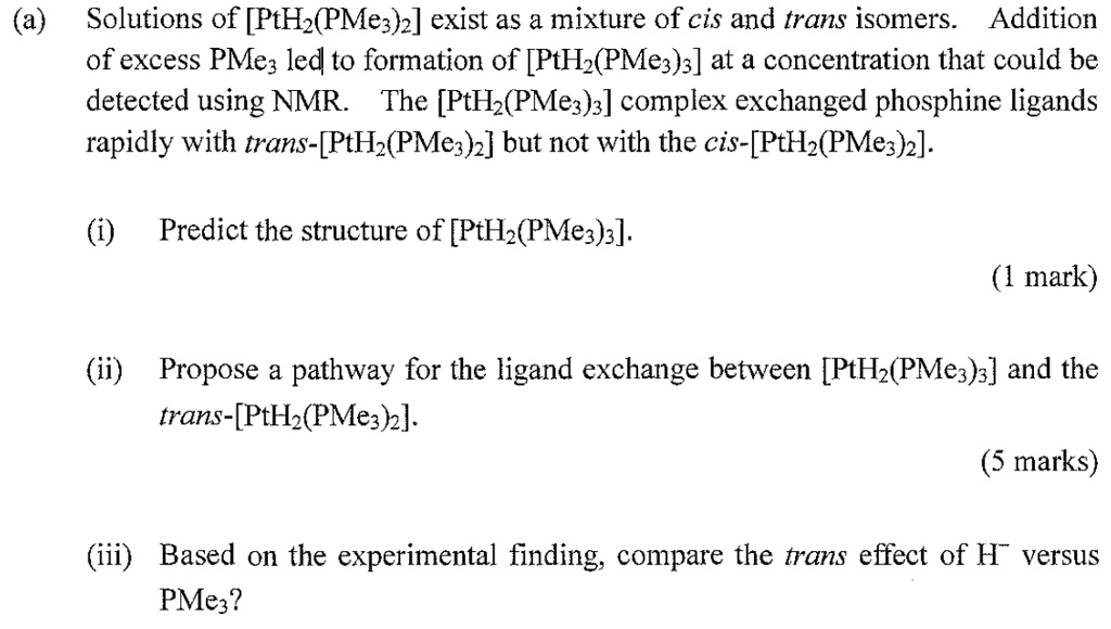 a solutions of pthzpme32 exist as mixture of cis and trans isomers ...