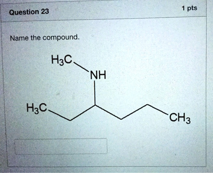 SOLVED: Name the compound H2C=NH H3C CH3