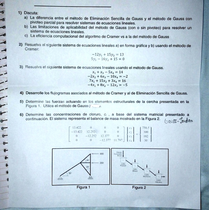 1) Discuta: a) La diferencia entre el método de Eliminación Sencilla de ...