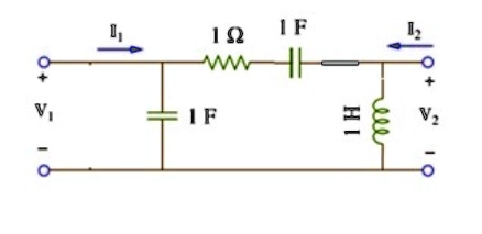 SOLVED: For the circuit shown below, find z parameters Z11, Z21, and ...
