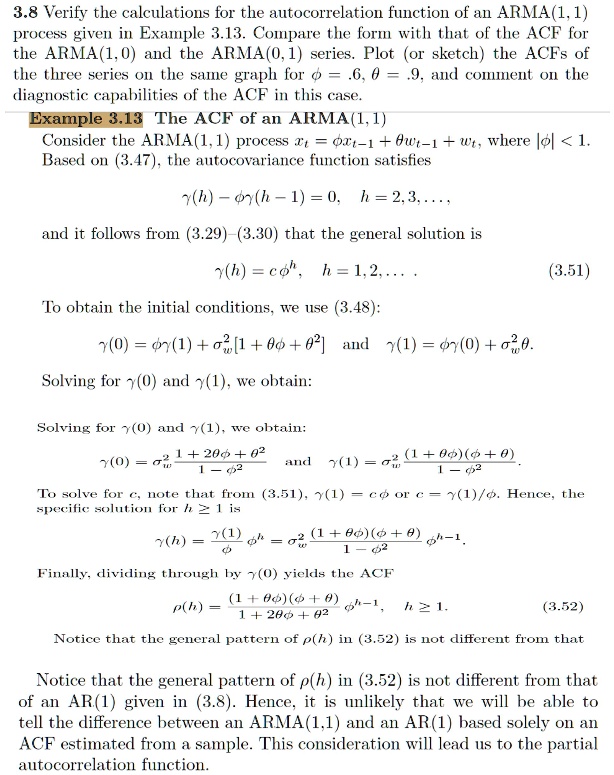3.8 Verify the calculations for the autocorrelation f… - SolvedLib