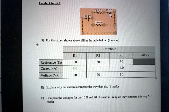 comba circuit 2 100 0 200o kr 10 qv 3000 for the circuit shown above ...