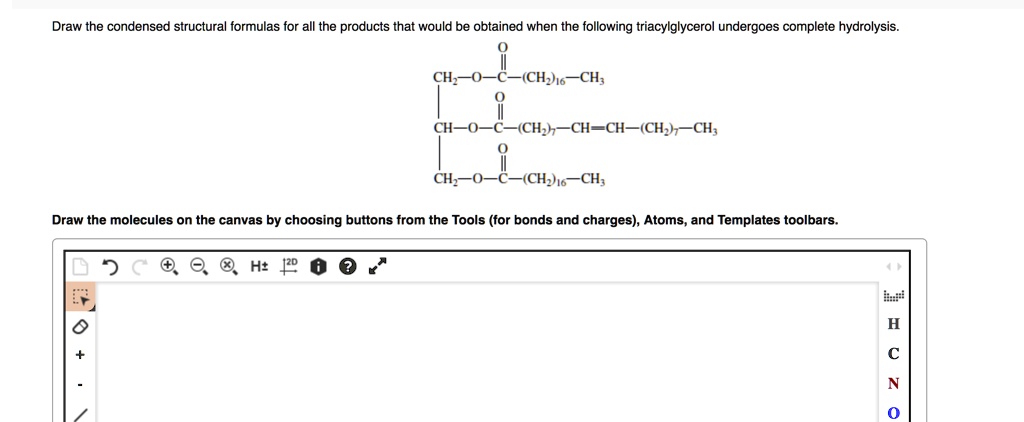 draw the condensed structural formulas for all the products that would be obtained when the ...