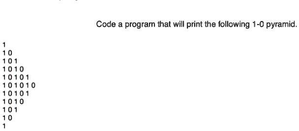 Using Forif Loop Only In Python Code A Program That Will Print The