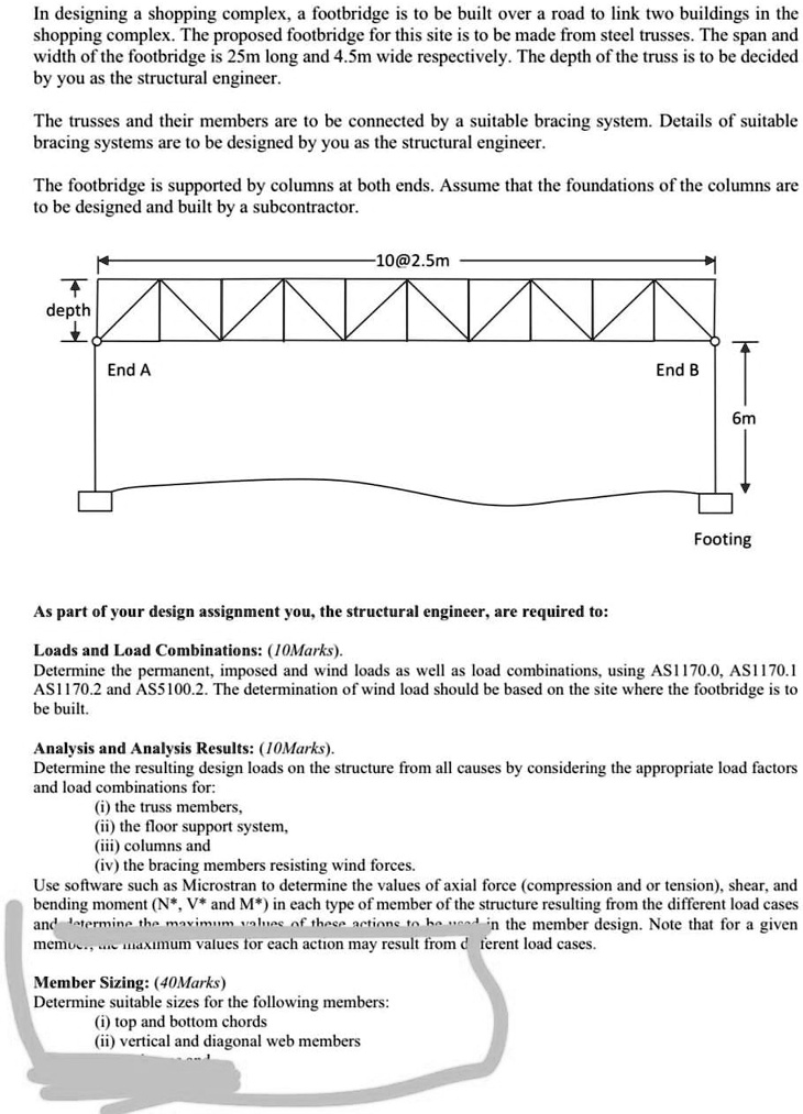 i need answers for member sizing for the first 2 parts top and bottom ...