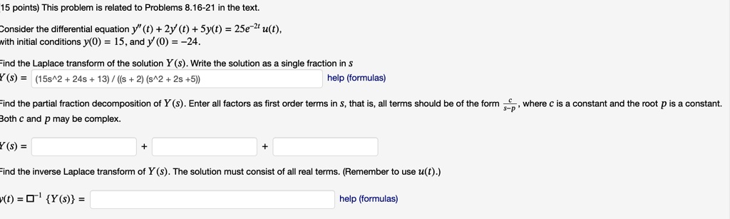 15 points) This problem is related to Problems 8.16-21 in the text. Consider the differential ...