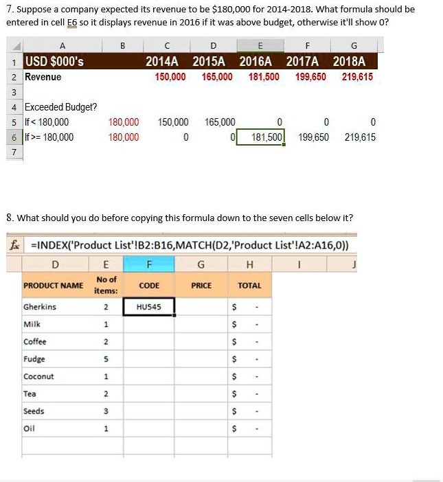 7. Suppose a company expected its revenue to be 180,000 for 2014-2018 ...