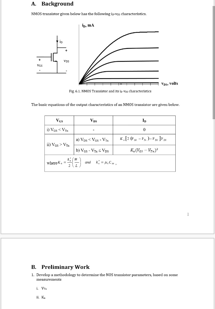abackground nmos transistor given below has the following ip vps ...