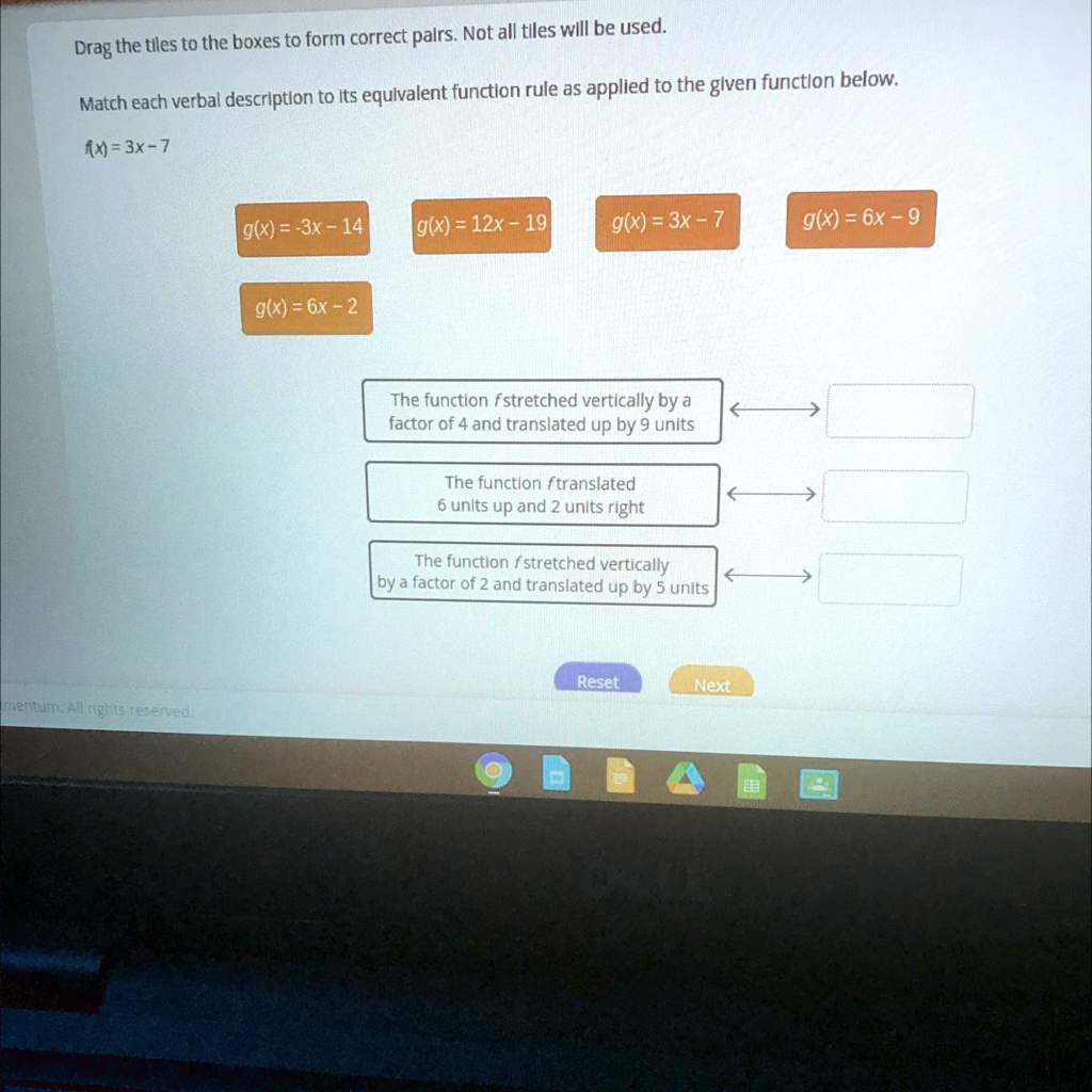 Drag the tiles to the boxes to form correct pairs. Not all tiles will be used. Match each verbal ...