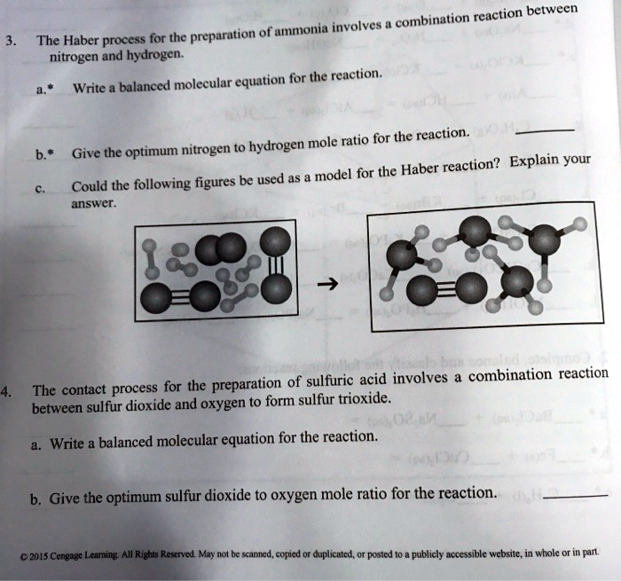 SOLVED: reaction between combination of ammonia involves The Haber ... SOLVED: reaction between combination of ammonia involves The Haber ...