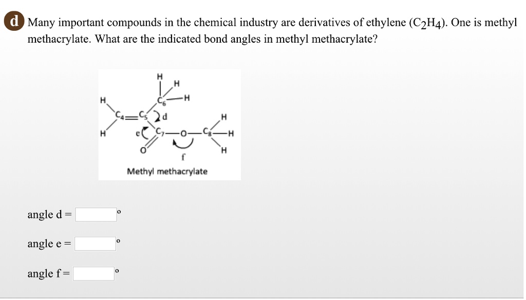 SOLVED: Many important compounds in the chemical industry are ...
