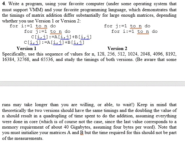 SOLVED: Write a program, using your favorite computer (under some ... SOLVED: Write a program, using your favorite computer (under some ...