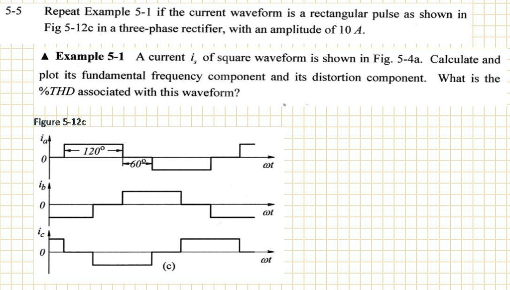 SOLVED: Repeat Example 5-1 if the current waveform is a rectangular pulse as shown in Fig 5-12c ...