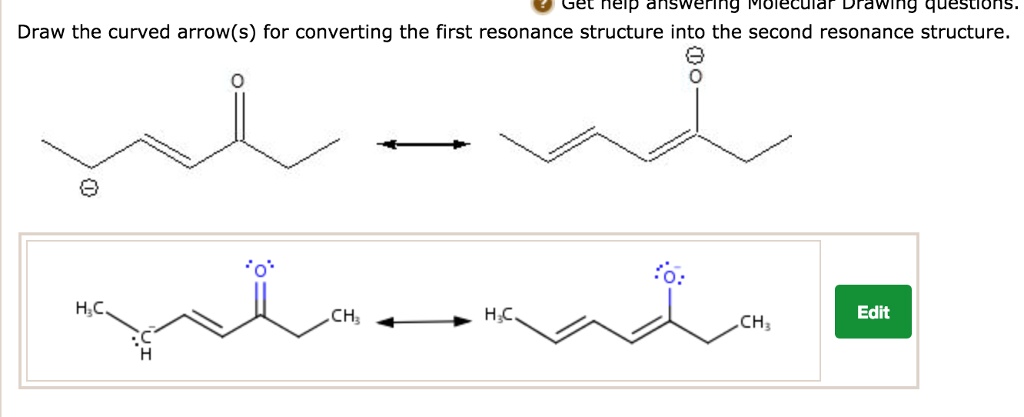 gel neip answering moiecuian drawing queslions draw the curved arrows for converting the first ...