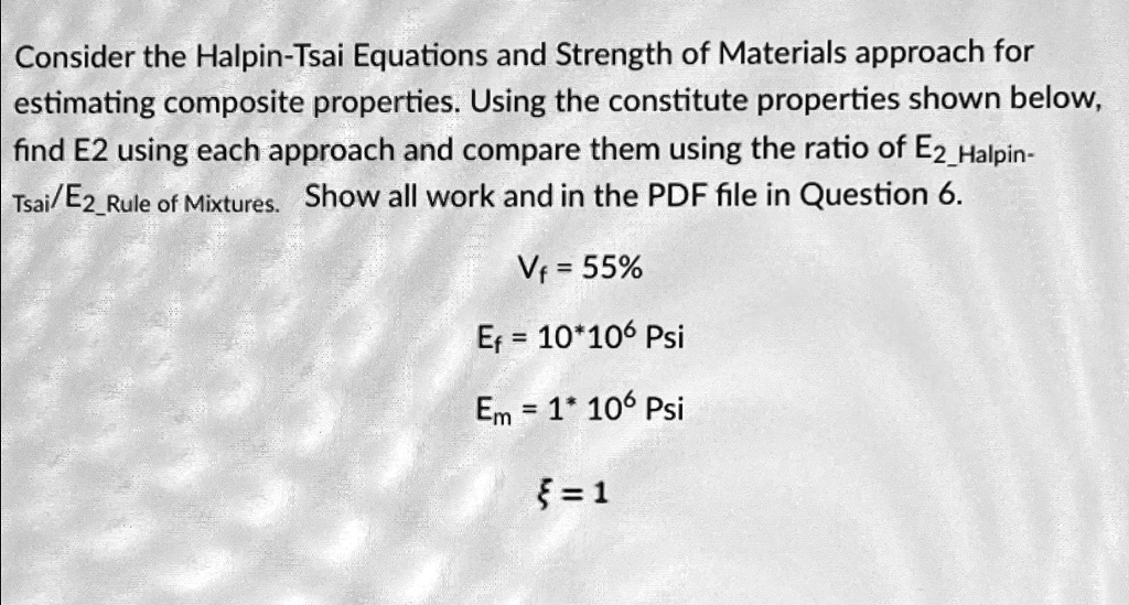 Consider the Halpin-Tsai Equations and Strength of Materials approach ...